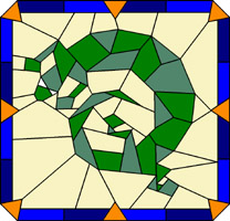 Stained Glass Gecko