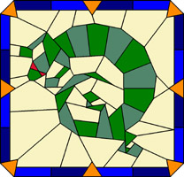 Stained Glass Gecko